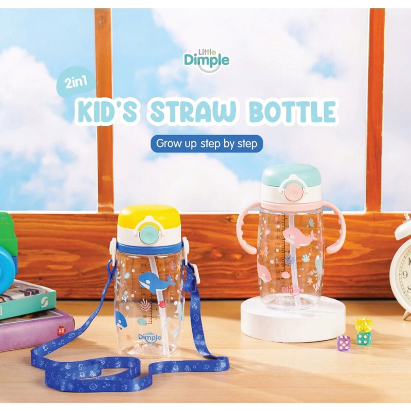 Jual 2in1 Kid’s Straw Bottle Little Dimple | Shopee Indonesia