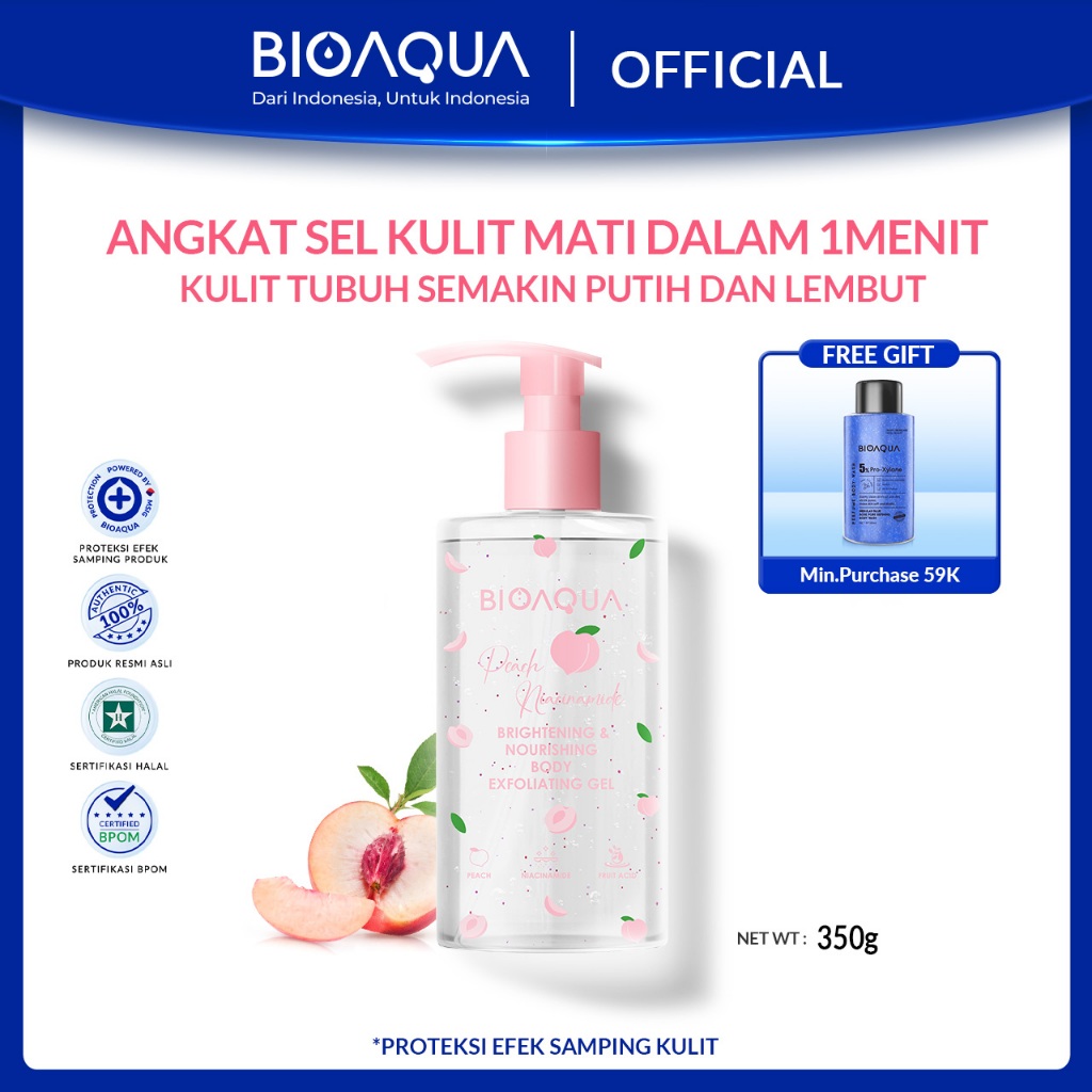 Jual BIOAQUA Body Scrub Badan Niacinamide Brightening & Nourishing Body ...