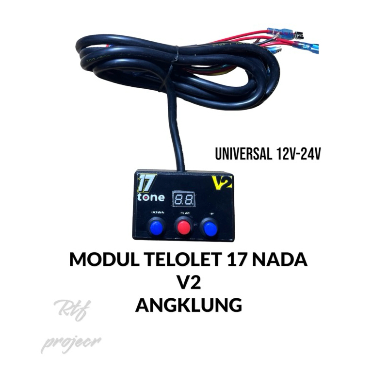 Jual modul klakson telolet 17 nada V2 angklung modul klakson 3 corong ...