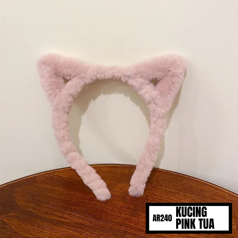 Jual Bando Karakter Telinga Kucing Kelinci Beruang Bandana Motif Hewan ...