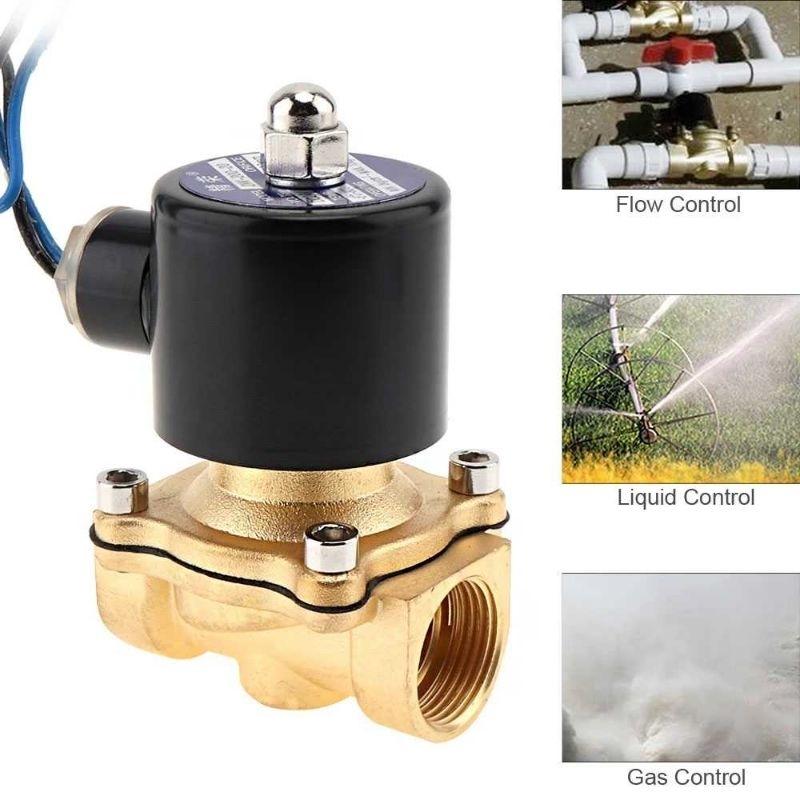 Jual Katup Air Electric Solenoid Otomatis Water Valve AC 220V Untuk Air ...