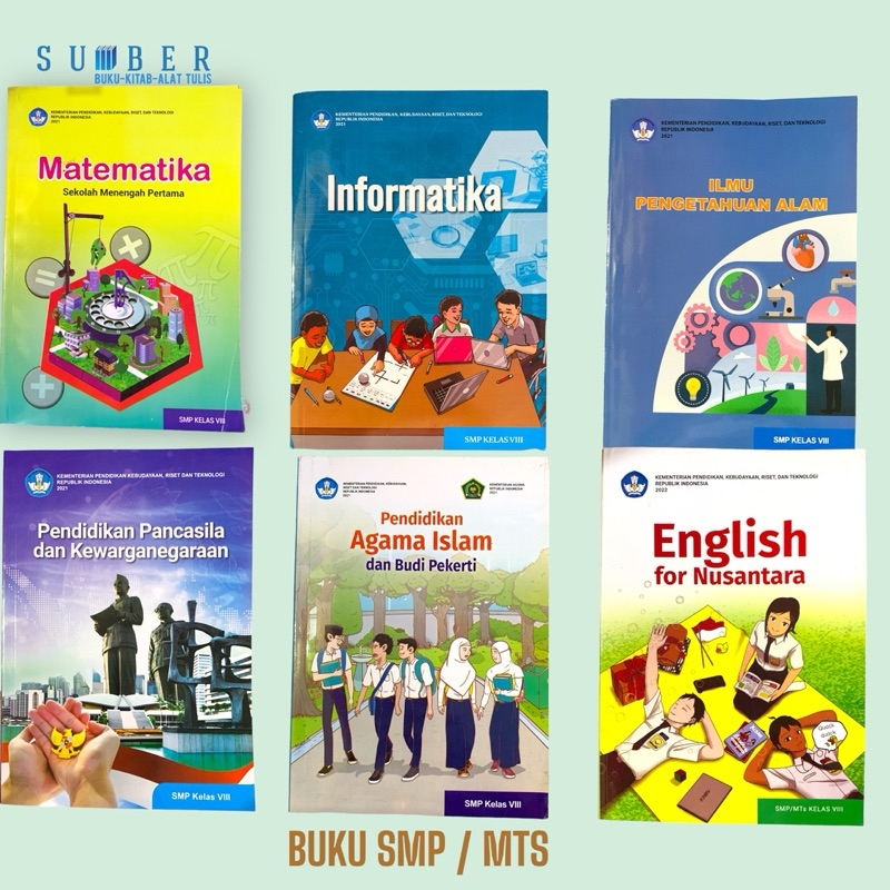 Jual Buku SMP MTS Kurikulum Merdeka Kelas 8 - Bahasa Indonesia IPS IPA Inggris Matematika PAI ...
