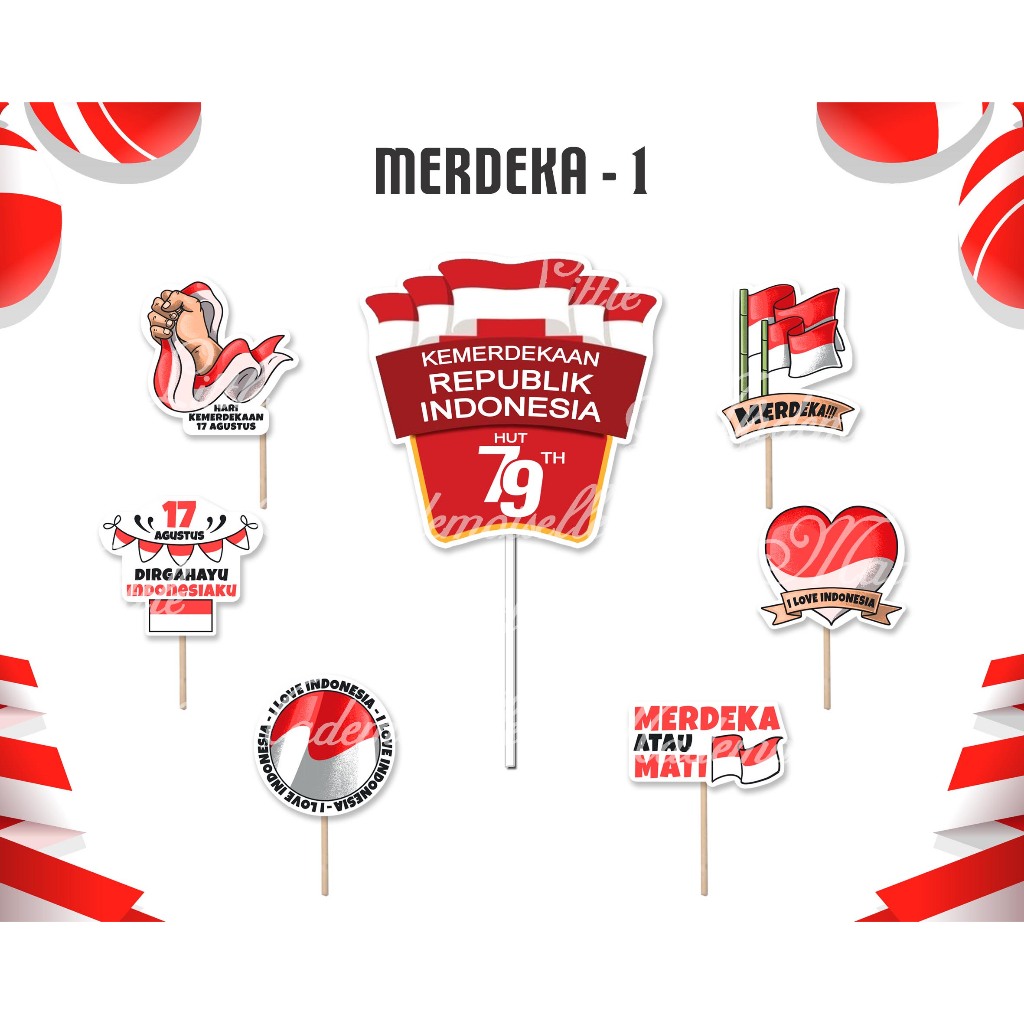 Jual Topper tumpeng 17 agustus / kemerdekaan / agustusan | Shopee Indonesia