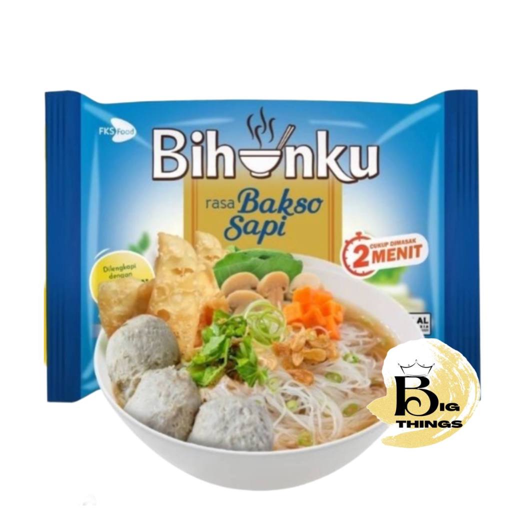 Jual Bihun Instan Bihunku Rasa Bakso Sapi 55gram | Shopee Indonesia