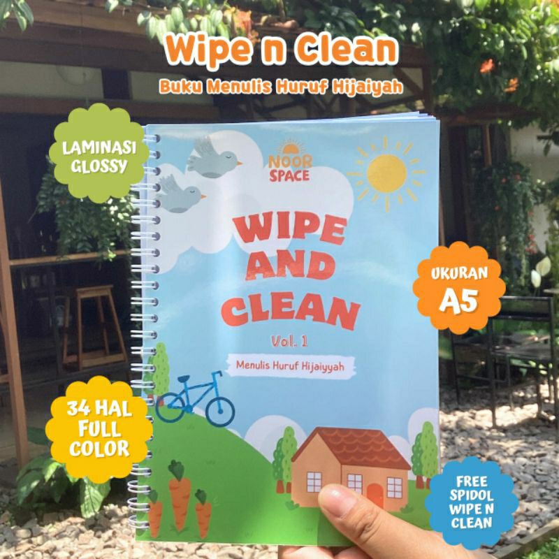Jual Buku Wipe And Clean Menulis Huruf Hijaiyyah - Wipe And Clean Anak ...
