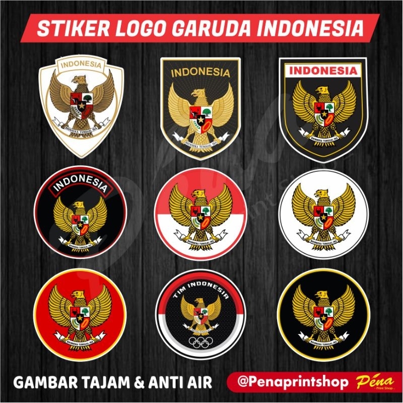 Jual Sticker Stiker Logo Garuda Indonesia / Stiker Timnas Garuda ...