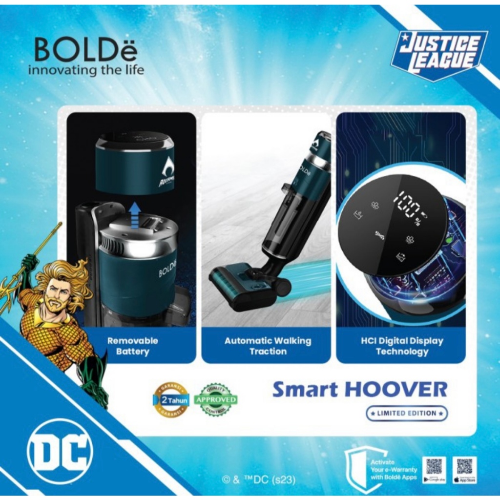 Jual BOLDe Smart Hoover Aquaman Edition - smart vaccum cleaner | Shopee ...
