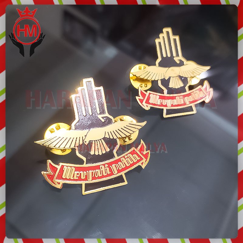 Jual Lencana Warna Full Logam Logo Merpati Putih - Lencana Pin Kuningan ...