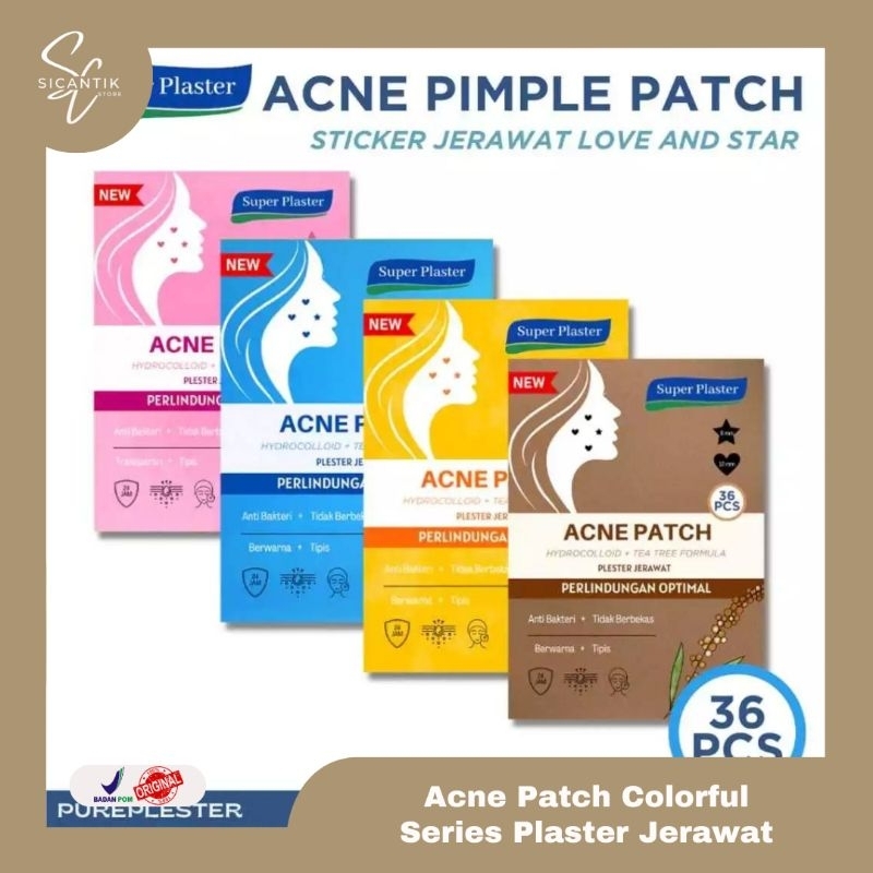Jual ACNE PATCH COLORFUL SERIES | SUPER PURE PLASTER ACNE PATCH PINK ...