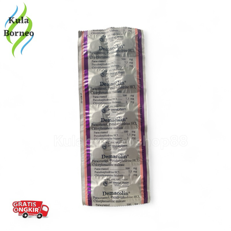 Jual Demacolin 10 Tablet - Meringankan Gejala Flu yang disertai Demam ...