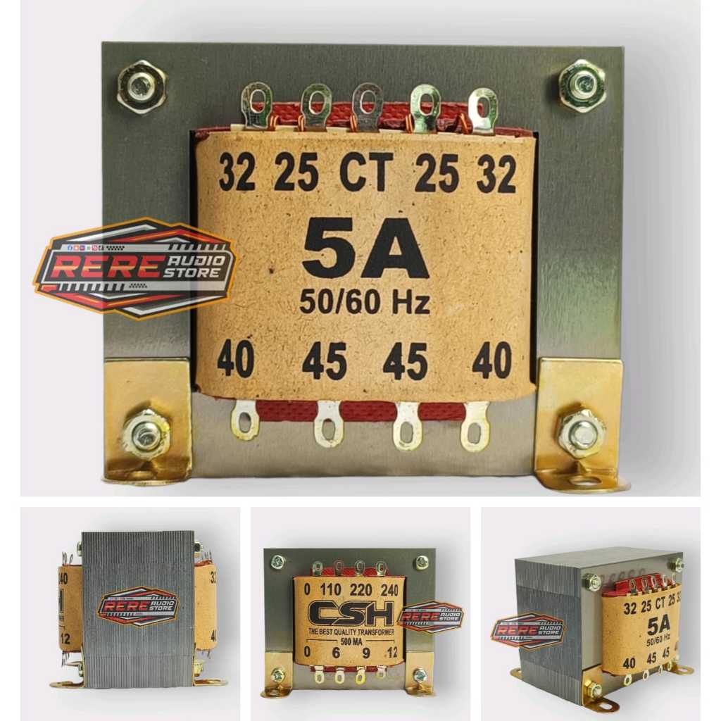 Jual Trafo 5A kecil MERK CSH CT 45Volt / Travo Kecil CT 45 | Shopee ...