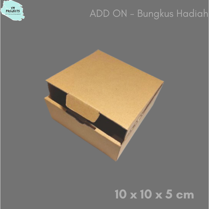 Jual [YM PROJECTS] Add On Bungkus Kado Box Ukuran 10x10x5 (Gift Box ...