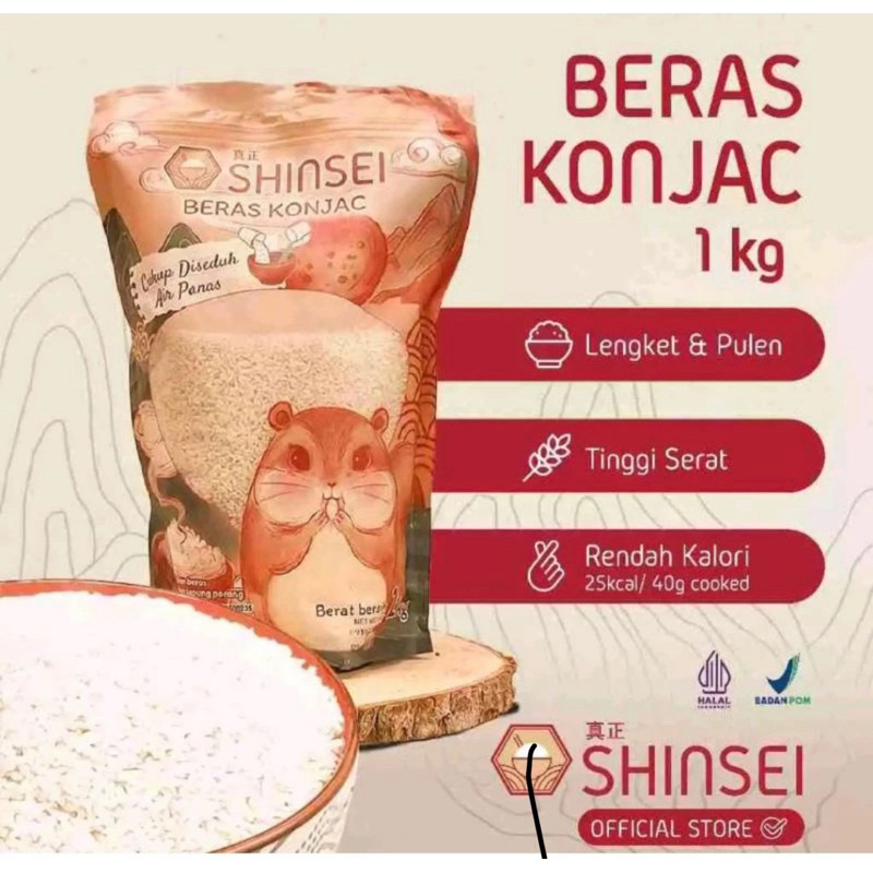 Jual Shinsei Konjac Rice 1Kg | Shopee Indonesia