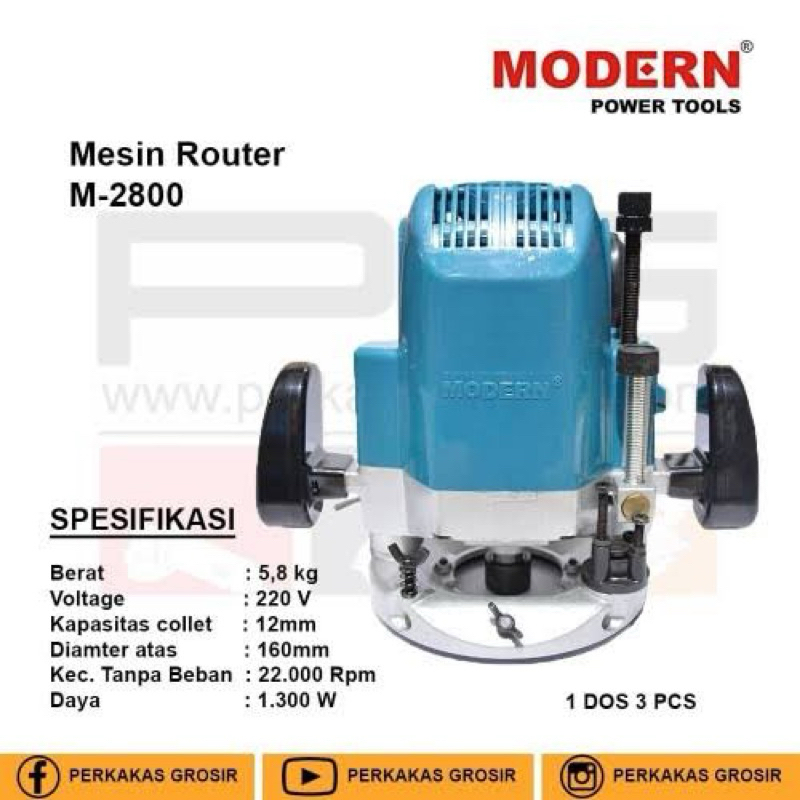 Jual Mesin Router MODERN M 2800 Mesin Profil Modern M2800 | Shopee ...