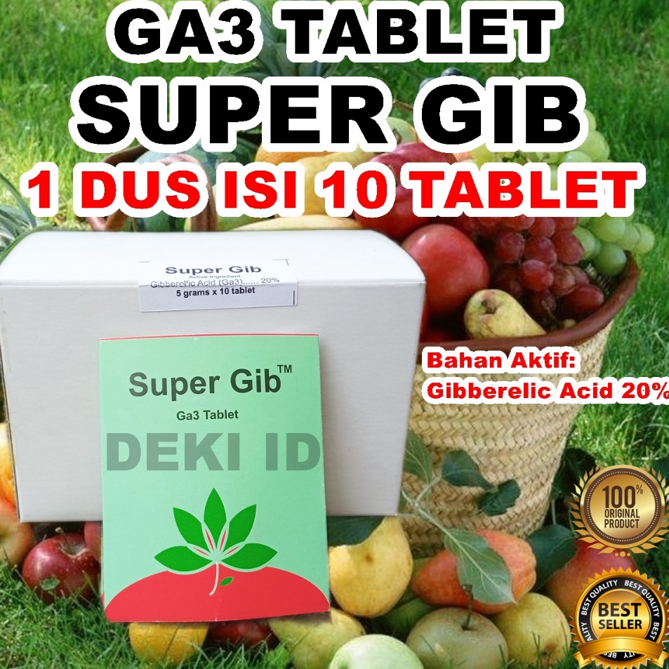 Jual Super Hemat Supergib 1 Dus Isi 1 Tablet Hormon GA3 ZPT Giberelin ...