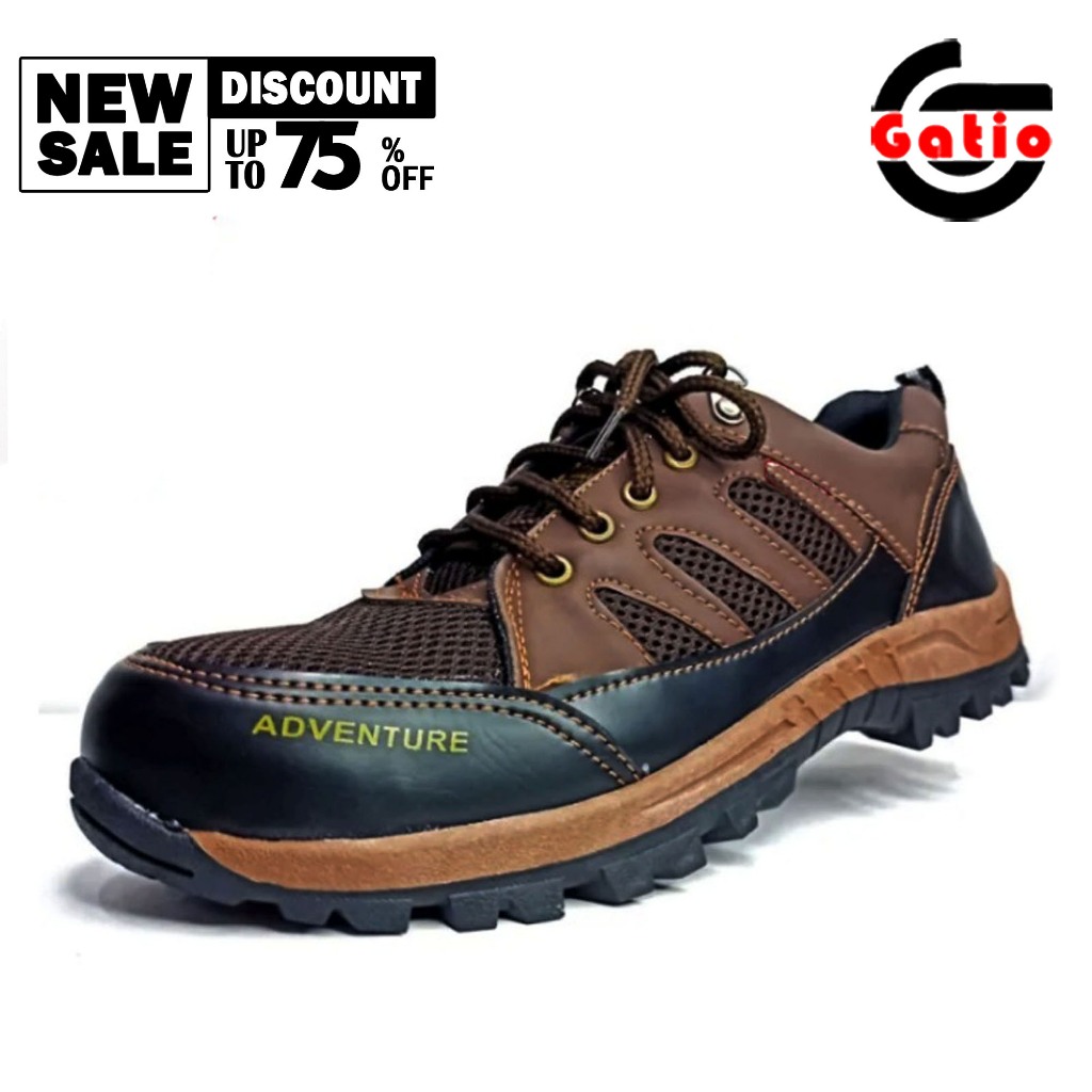 Jual Sepatu Pria Gunung Outdoor Hiking Sol Karet TPR RNG50 | Shopee ...