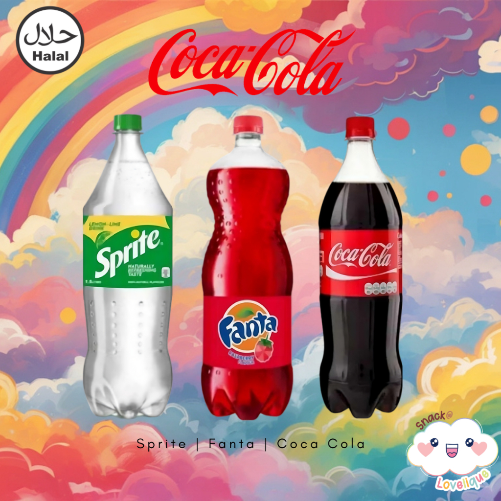 Jual Coca Cola Fanta Sprite Soda 1Liter / Minuman Berkarbonasi 1Liter / Soda Water / Air Soda ...