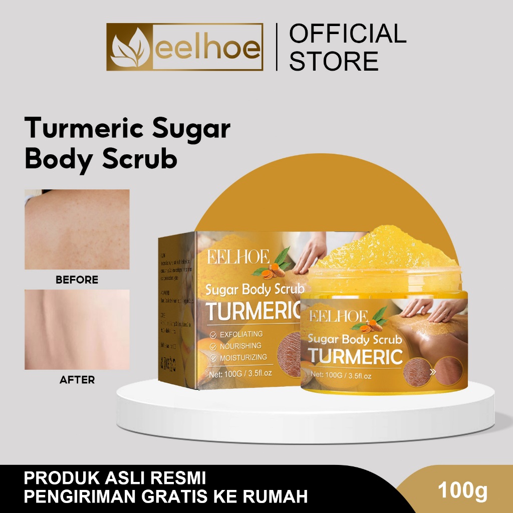 Jual EELHOE Turmeric Sugar Body Scrub 100g Turmeric Body Scrub Removal ...