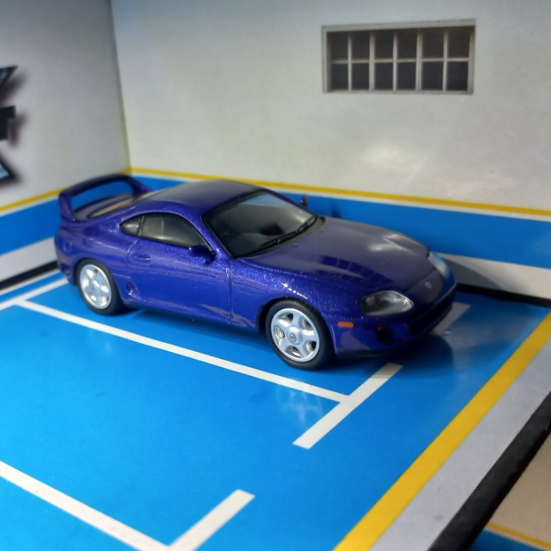 Jual MINI GT Toyota Supra Blue Pearl Metallic - Open Segel (Box masih ...
