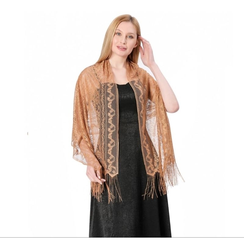 Jual PASHMINA LACE SCARF| SHAWL SYAL SCARVES SELENDANG DRESS VEIL HIJAB ...