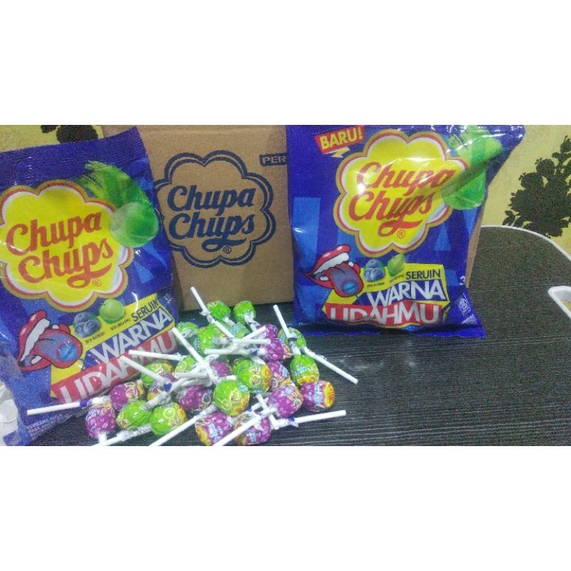 Jual PERMEN CHUPACUPS WARNAI LIDAHMU ISI 30pcs | Shopee Indonesia
