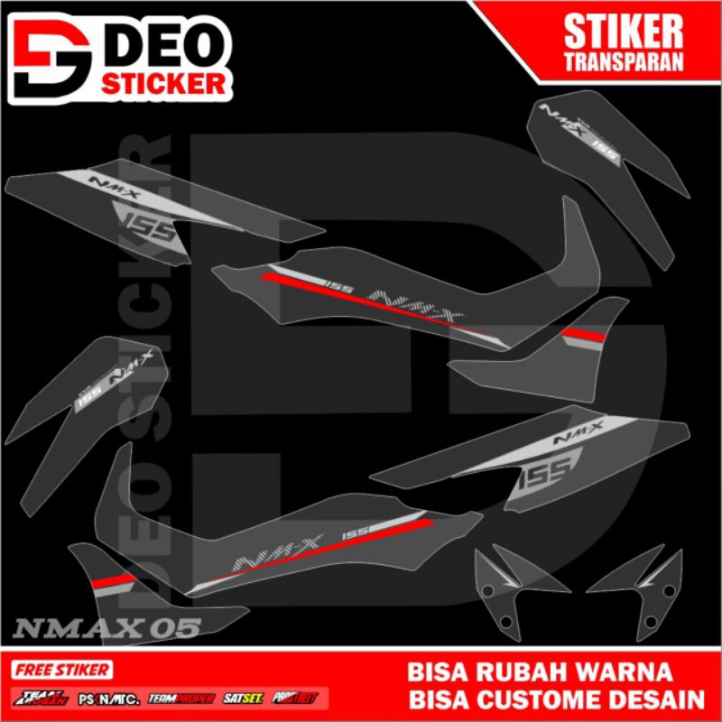 Jual Striping stiker Decal sticker yamaha nmax new transprant stiker ...