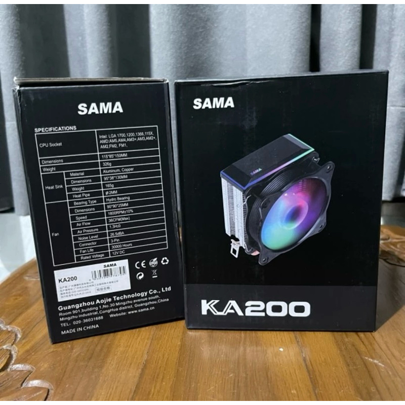 Jual KYO SAMA KA200D CPU Cooler RGB Fan Processor Cooler RGB 2 Heatpipe ...