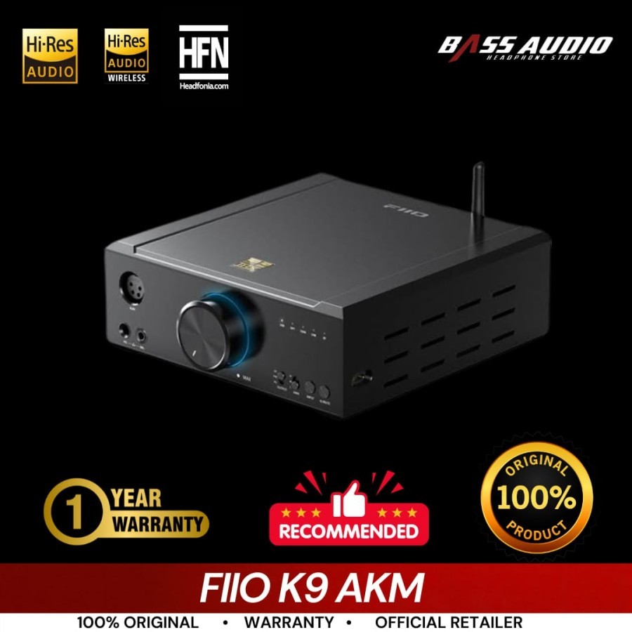 Jual FiiO K9 / K-9 AKM AK4191EQ+AK4499EX Balanced Desktop DAC and Amplifier | Shopee Indonesia