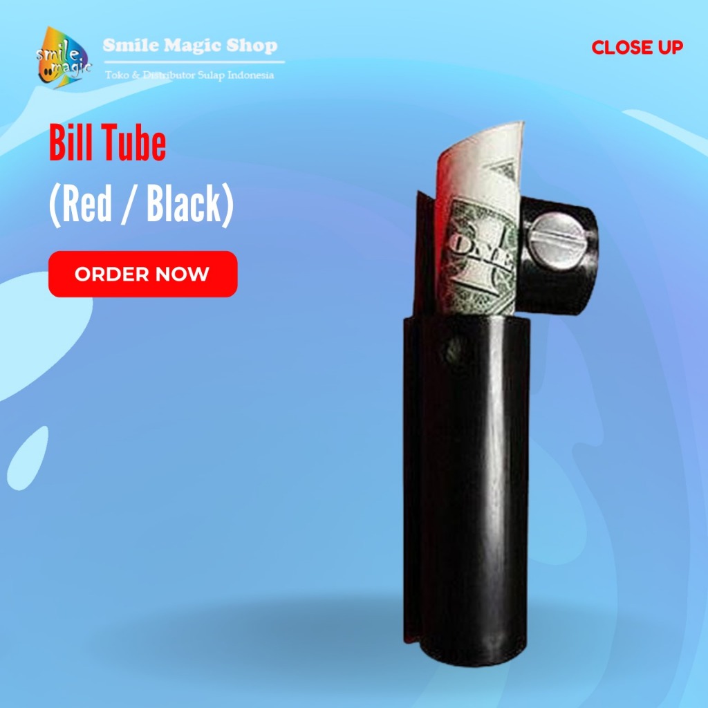 Jual Alat Sulap-Bill Tube (Red / Black)-Smile Magic Shop | Shopee Indonesia