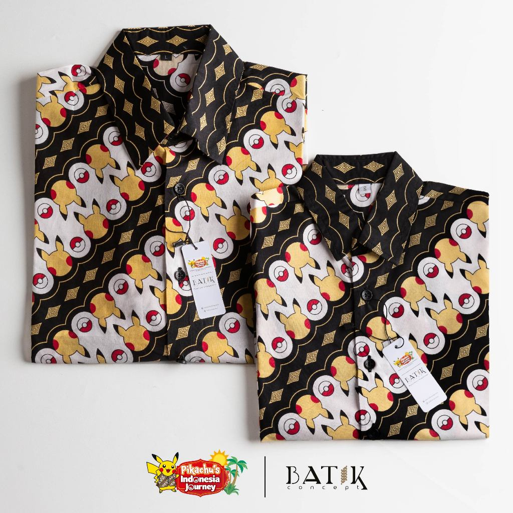 Jual BATIKCONCEPT Batik Pikachu Kemeja | Shopee Indonesia