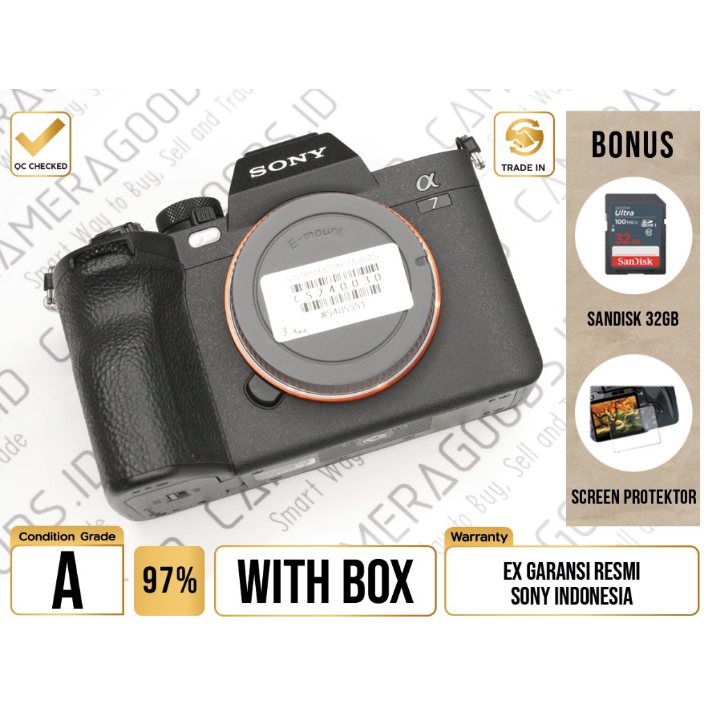 Jual Sony Alpha A7 Mark IV A7IV A74 Full Frame Camera Kamera ...