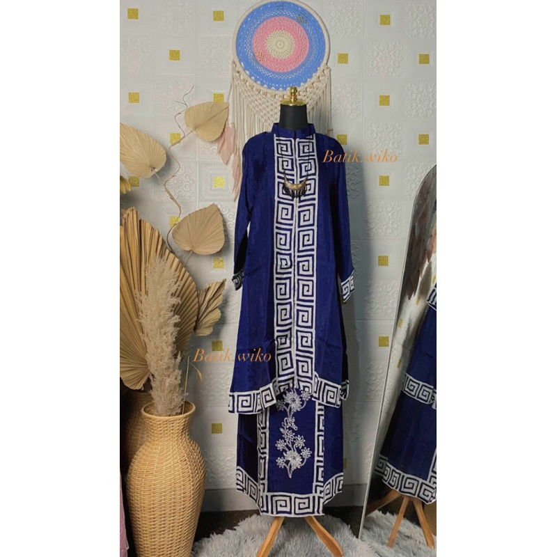 Jual ONESET BATIK PREMIUM ROK SPAN VISCOSE | Shopee Indonesia
