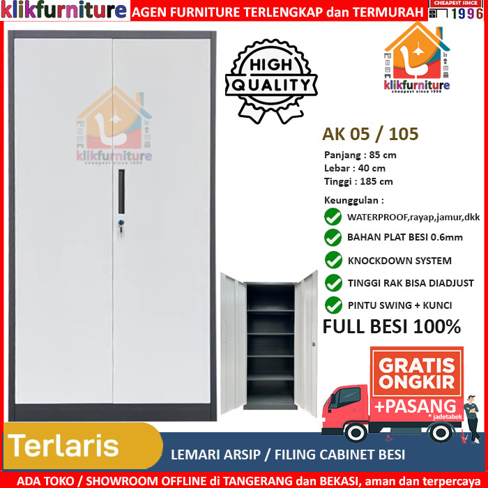 Jual Promo Filing Cabinet Lemari Arsip 2 Pintu Plat Besi HALLE LA 2002 / FC05 | Shopee Indonesia