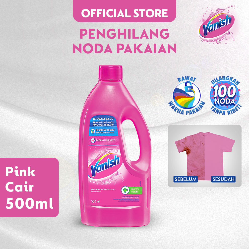 Jual Vanish Pink Liquid 500ml Bottle - Penghilang Noda & Kuman | Shopee ...
