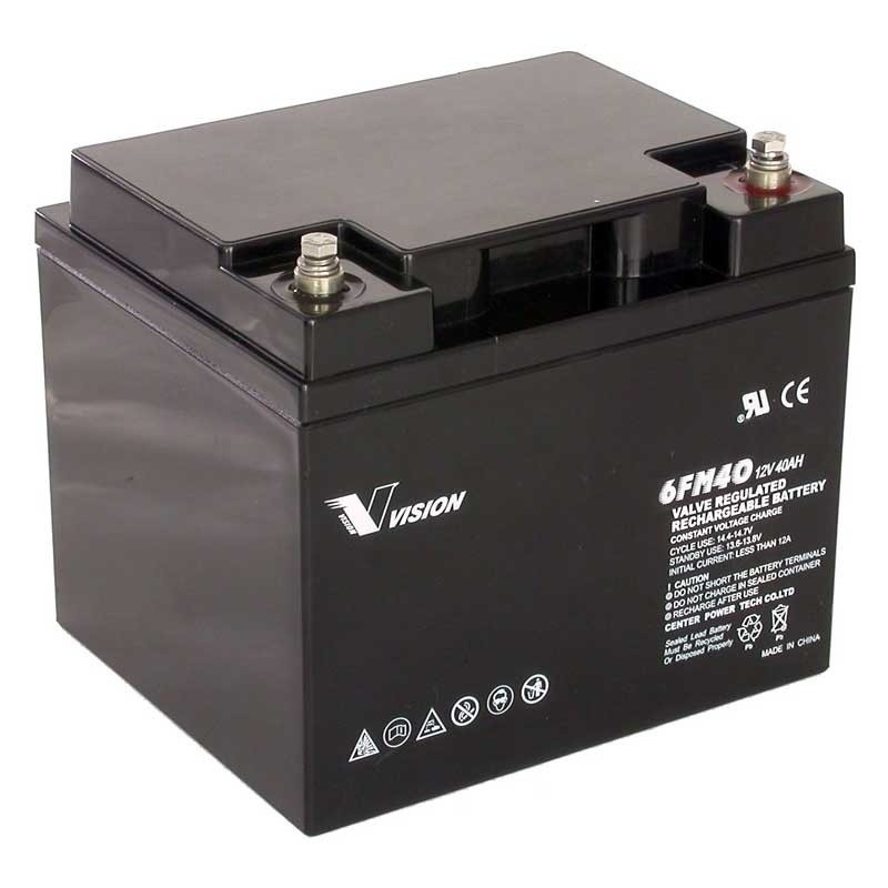 Jual BATTERY UPS VISION 12V 40AH BATERAI KERING 12V40AH | Shopee Indonesia