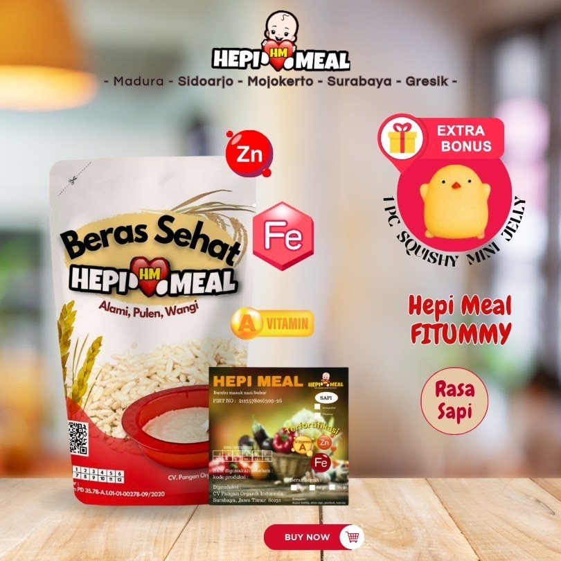 Jual HEPI MEAL Smart Grow Bubur / Nasi Tim Homemade Fortifikasi FITUMMY ...