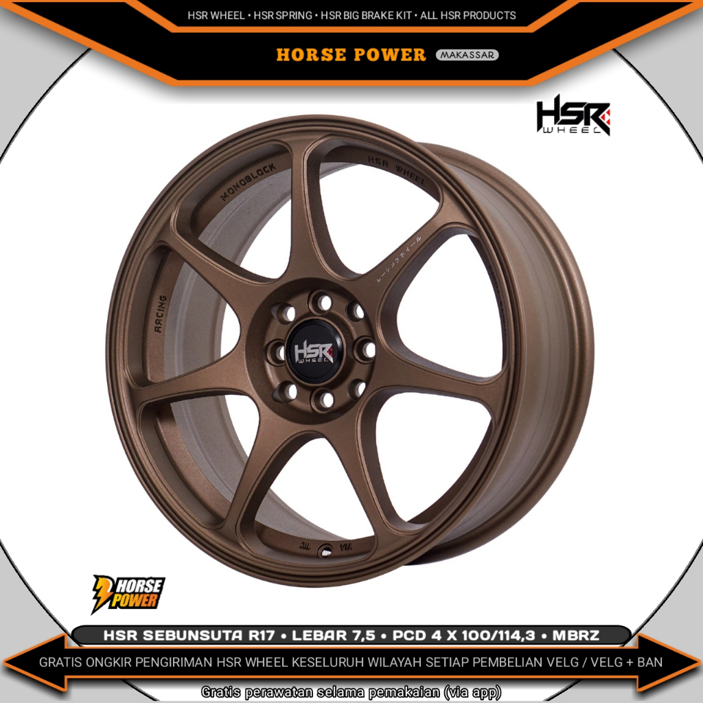 Jual Velg R17 • Mobil 4 Baut Roda • Pcd 4 x 100/114,3 • Hsr Sebunsuta ...