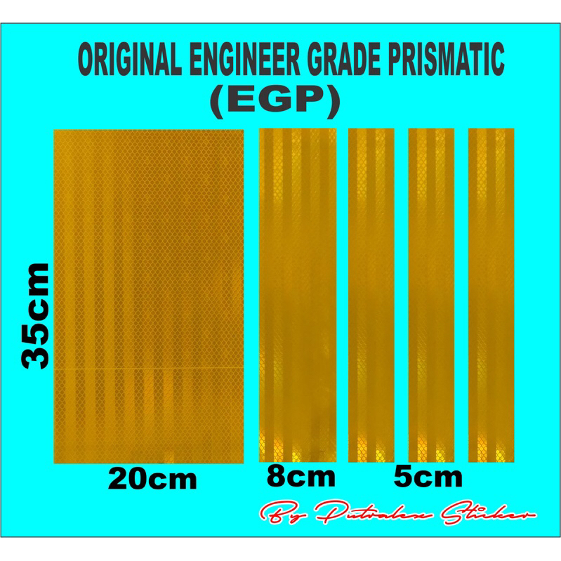 Jual sticker 3M Engineer Grade Prismatic /EGP stiker uji kir dishub ...