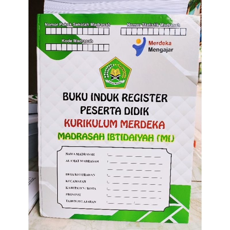 Jual BUKU INDUK REGISTER KURIKULUM MERDEKA PESERTA DIDIK MADRASAH ...