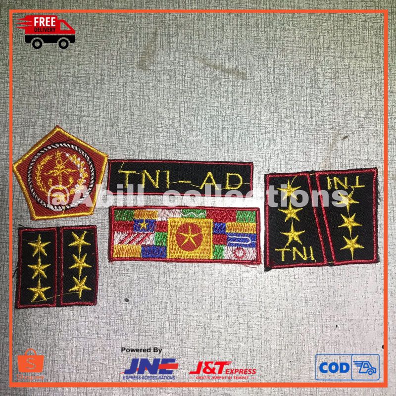 Jual (TERMURAH) LOGO BAJU TNI AD LORENG/ATRIBUT BAJU TNI AD LORENG ...