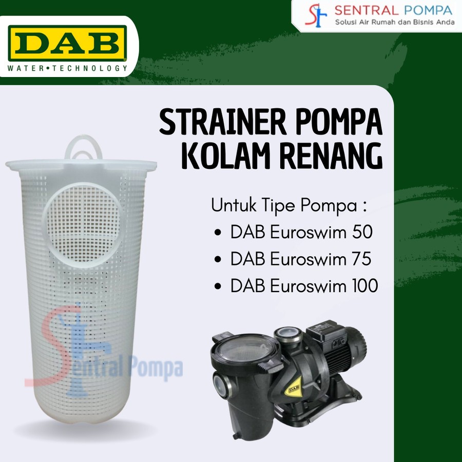 Jual Strainer DAB EUROSWIM 50 75 100 Original Sparepart / Saringan ...
