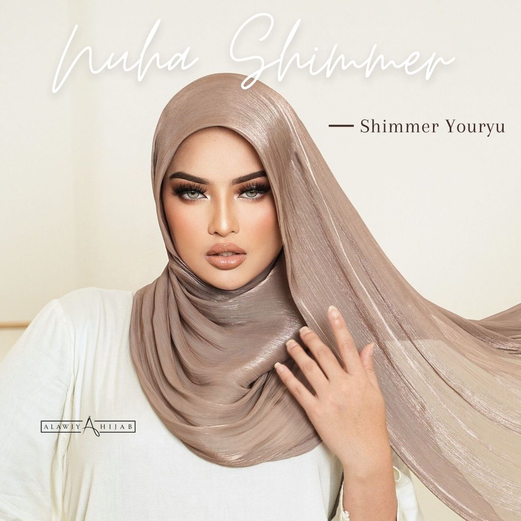 Jual Alawiyahijab - Nuha Shimmer Shawl ( Pashmina Silk Shimmer ...