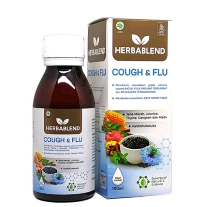 Jual HERBABLEND cough & Flu 100 ml Obat Batuk Ibu Hamil Menyusui dan ...