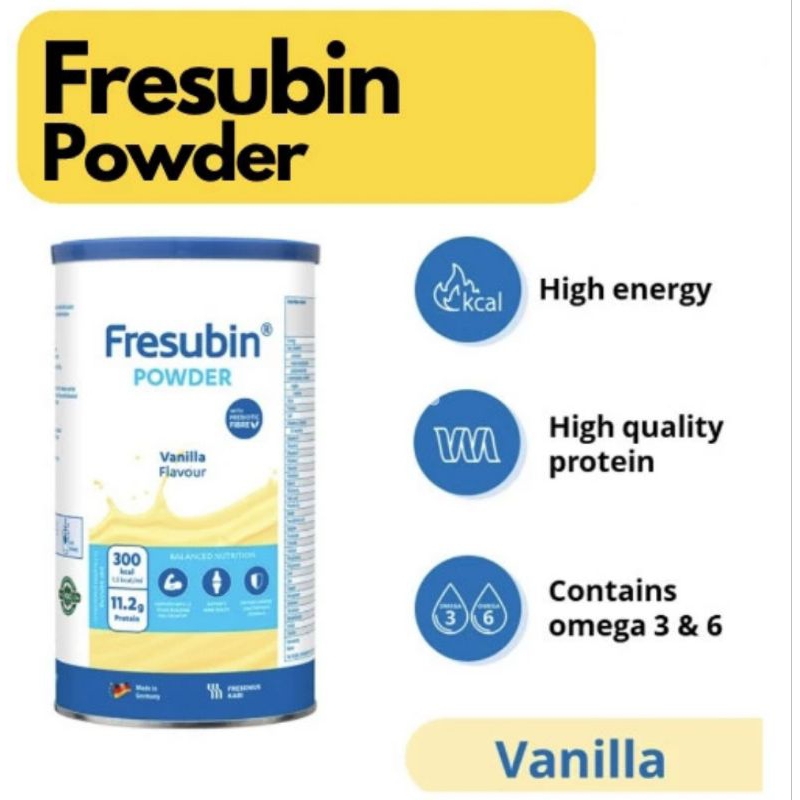 Jual FRESUBIN POWDER 500 GR Kaleng Susu Tinggi Protein Padat Gizi ...