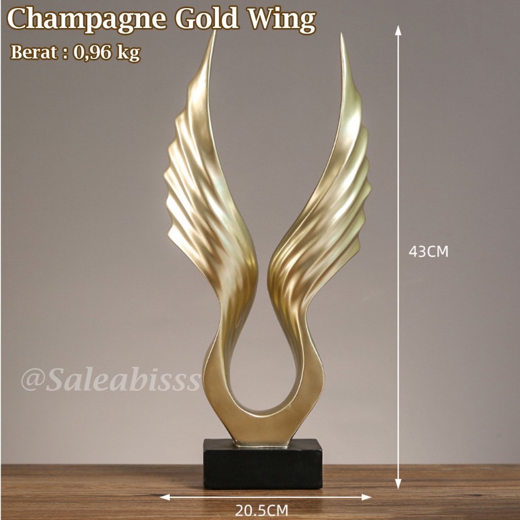 Jual (PJ-012) PAJANGAN GOLD LEMARI / HIASAN KANTOR / PAJANGAN MEWAH ...