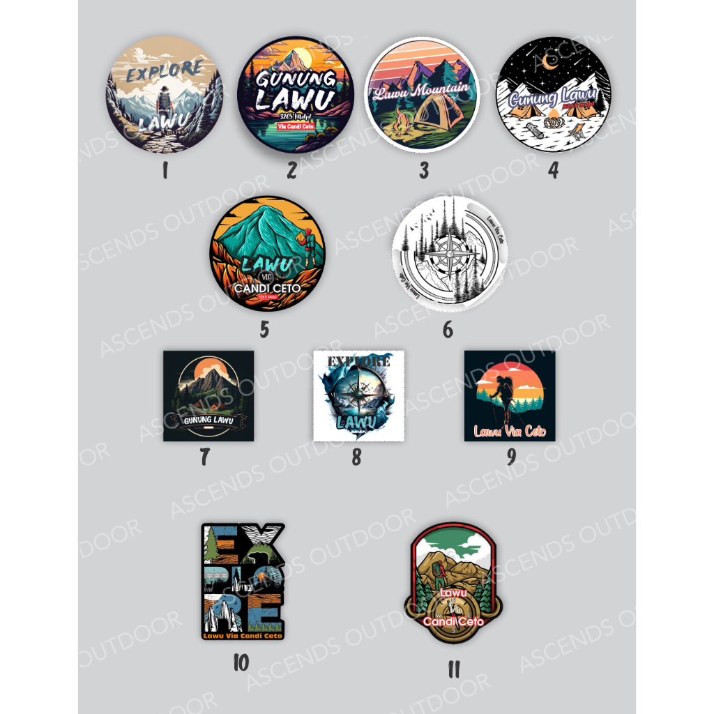 Jual Stiker Gunung Lawu Stiker Pendaki Stiker Gunung | Shopee Indonesia