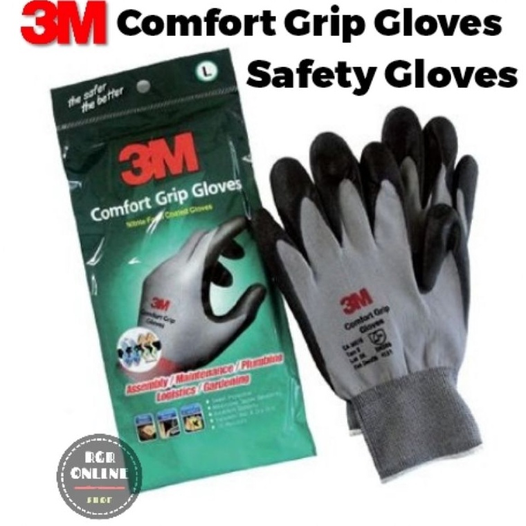 Jual Muraaaahh Sarung Tangan Safety 3M Comfort Grip Gloves Sarung ...