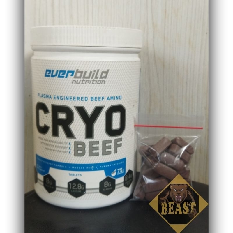 Jual BEEF AMINOS 2gr PROTEIN per TABLET LEAN MASS 4x MORE REPACK ...