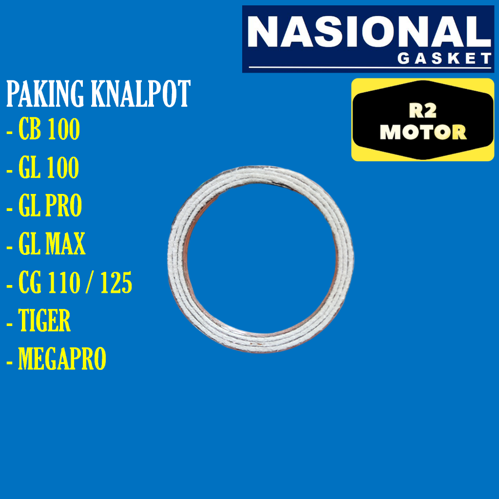 Jual NGI GASKET PAKING KNALPOT CB GL PRO MAX NEOTECH NT CG TIGER ...