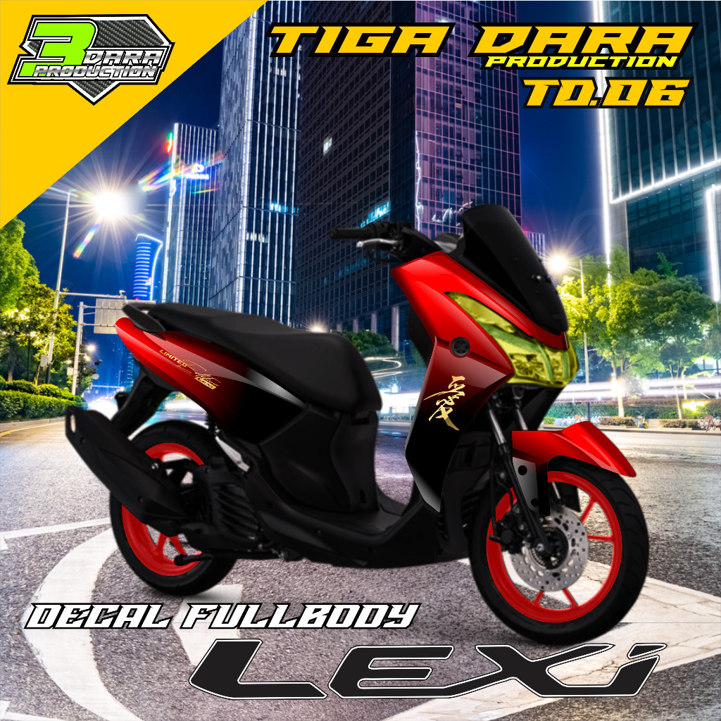 Jual (Cod) Decal Lexi Full Body Baru Stiker Motor Yamaha Lexi Decal Full Body Desain kombinasi ...